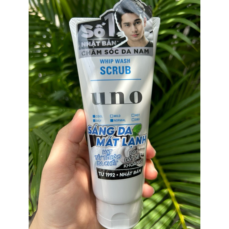 Sữa rửa mặt tạo bọt dạng hạt sáng da UNO ( UNO WHIP WASH SCRUB) 130gr ...