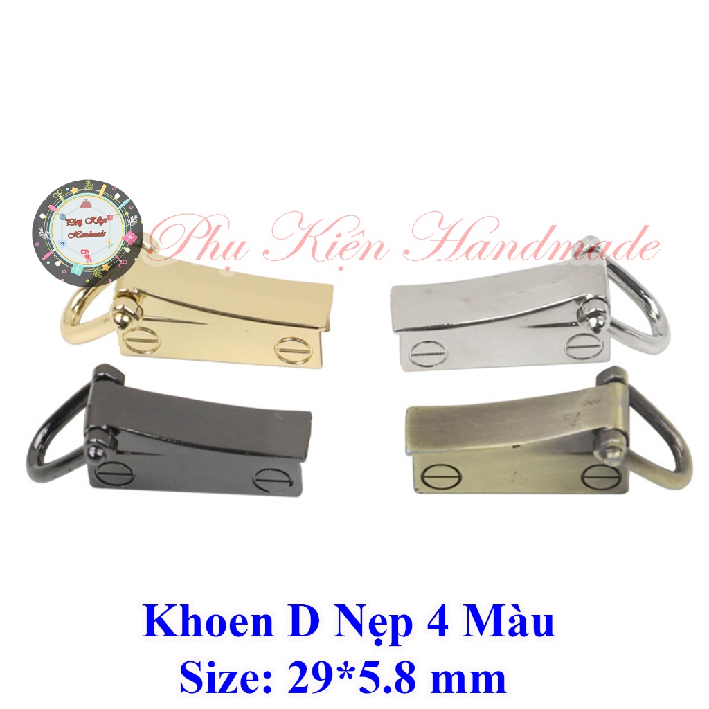 Khoen D Nẹp 4 màu (35k/cặp) | Shopee Việt Nam