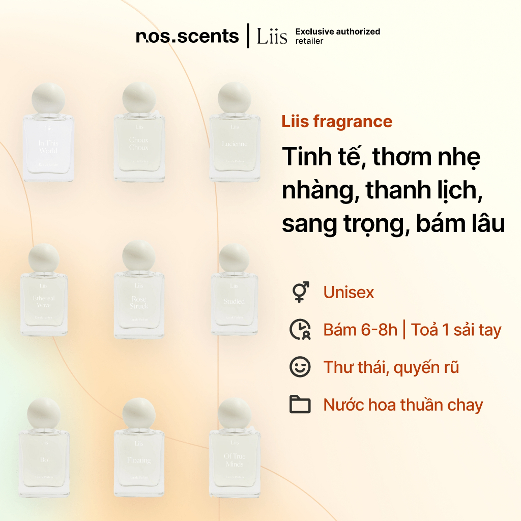 Nước hoa Liis fragrance - Floating, Studied, In This World, Rose Struck ...