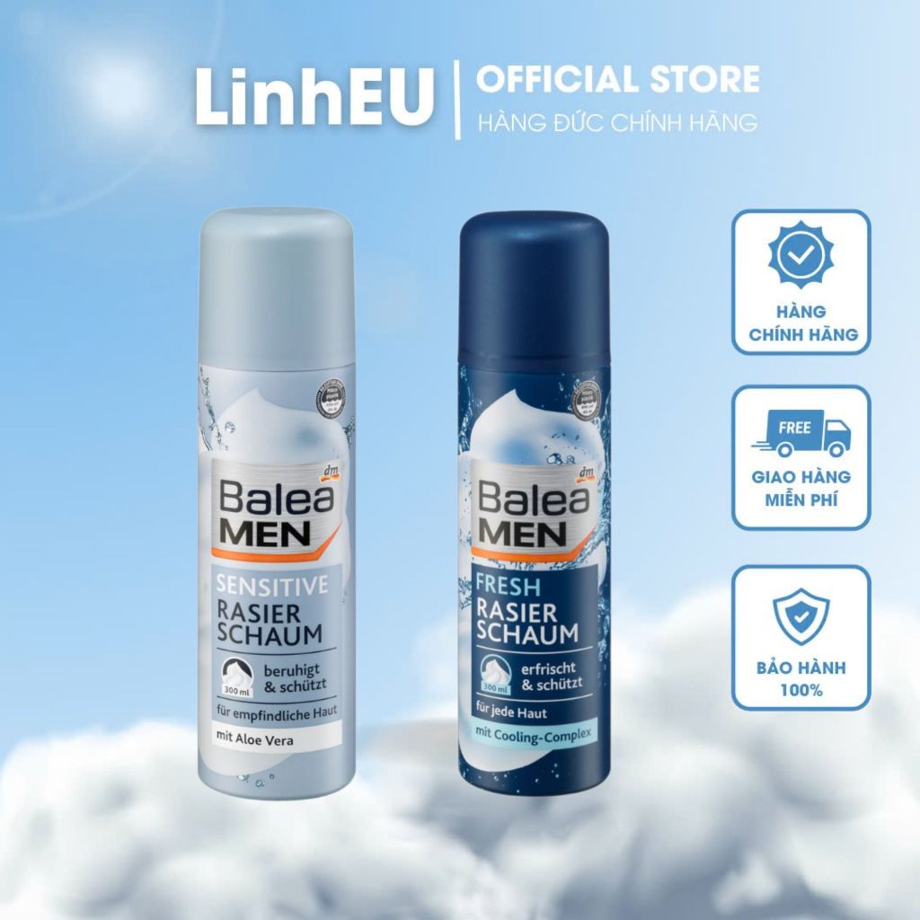 Bọt cạo râu Balea men Rasierschaum Đức - 300ml | Shopee Việt Nam