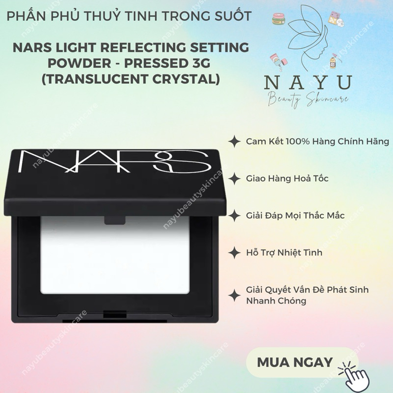 [SIZE 3G] PHẤN PHỦ THUỶ TINH TRONG SUỐT NARS LIGHT REFLECTING SETTING POWDER - PRESSED 3G ...