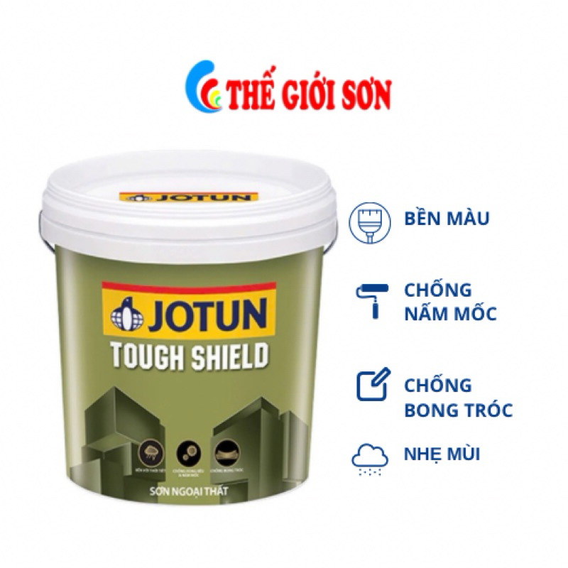 5L - Tough Shield sơn ngoại thất bền đẹp Jotun (sơn ngoài trời giá rẻ ...