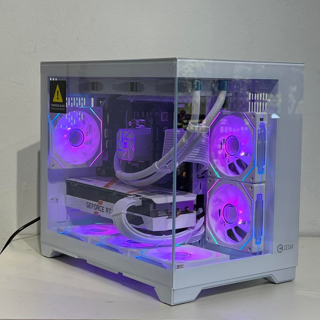 Vỏ Case César Bravery Mid Tower (Màu Đen / Trắng) | Shopee Việt Nam