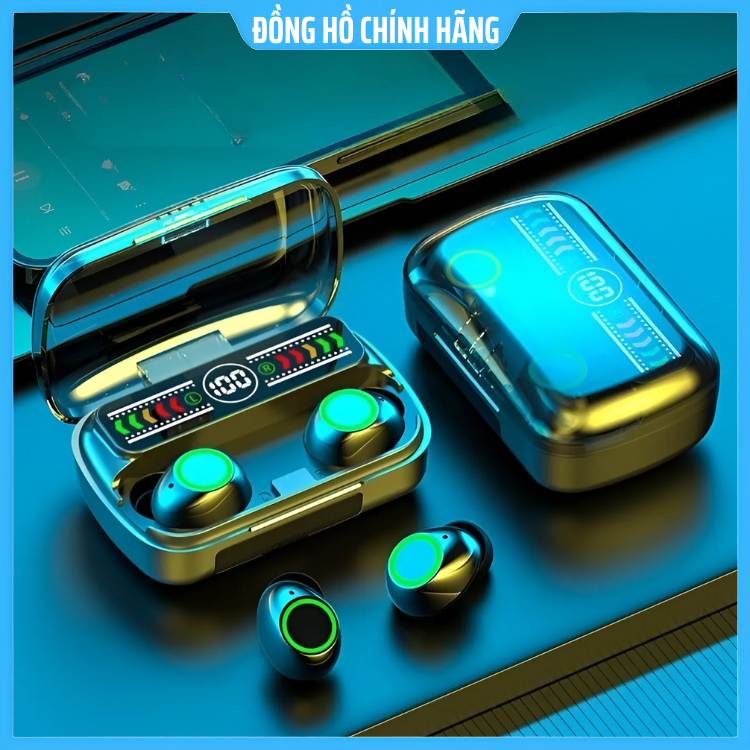 Tai Nghe Bluetooth M10 / M100 / F9 PRO Phiên Bản Pro Pin Trâu, Nút Cảm ...