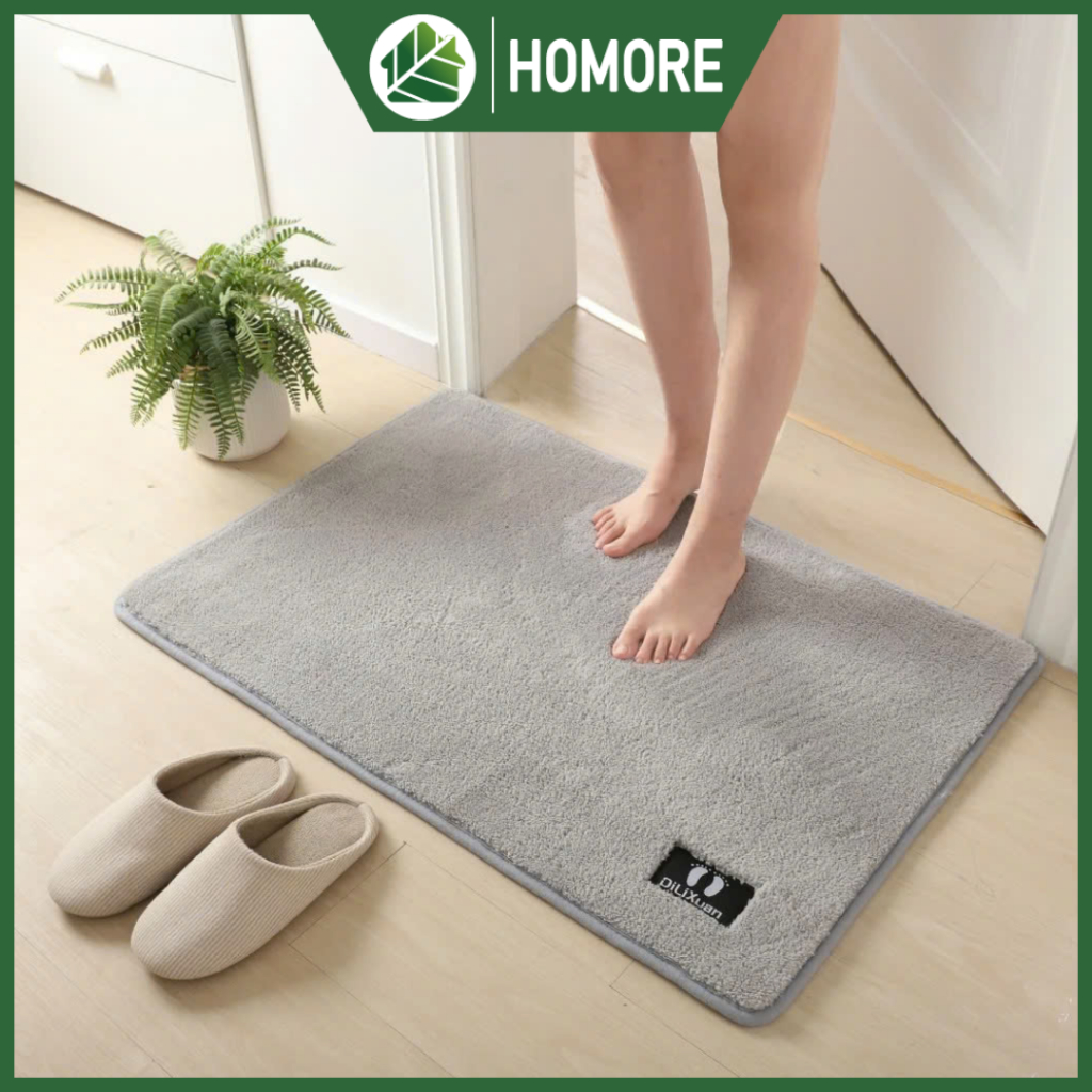 Thảm lông cotton lau chân thấm hút tốt, chống trơn trượt, đa dạng màu ...
