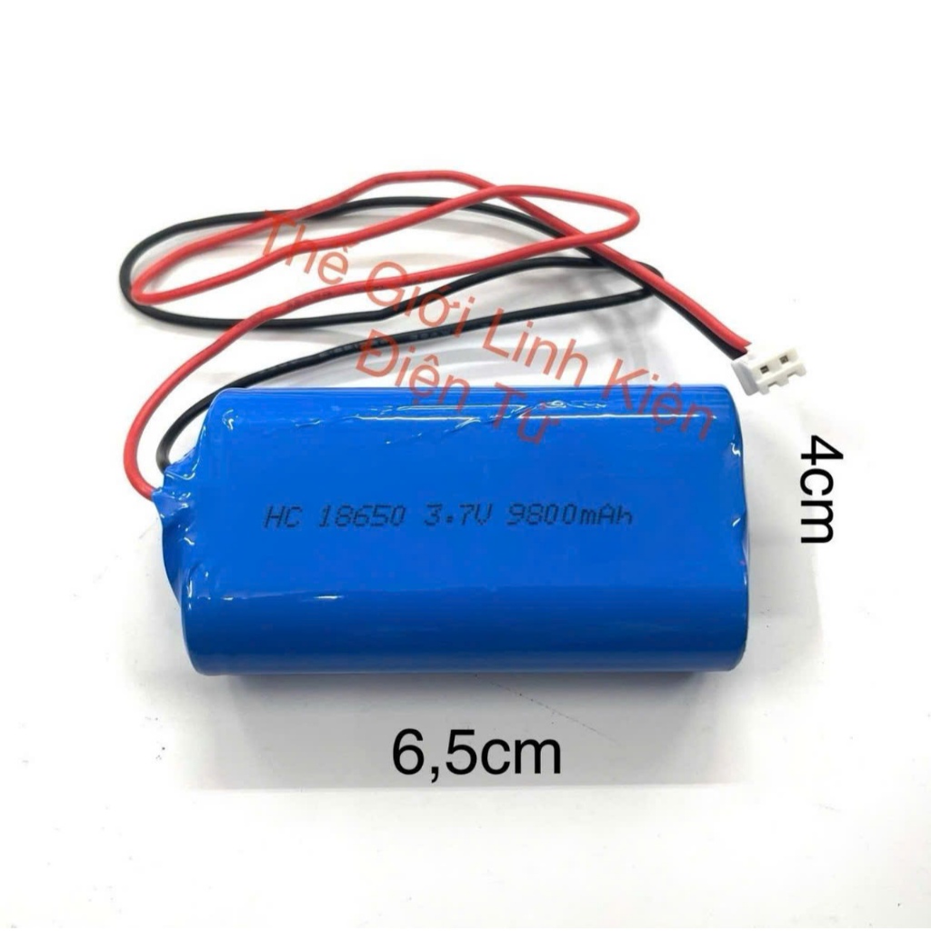 Pin 18650 3,7v ( 9800mAh ) Dây Rắc Cắm | Shopee Việt Nam