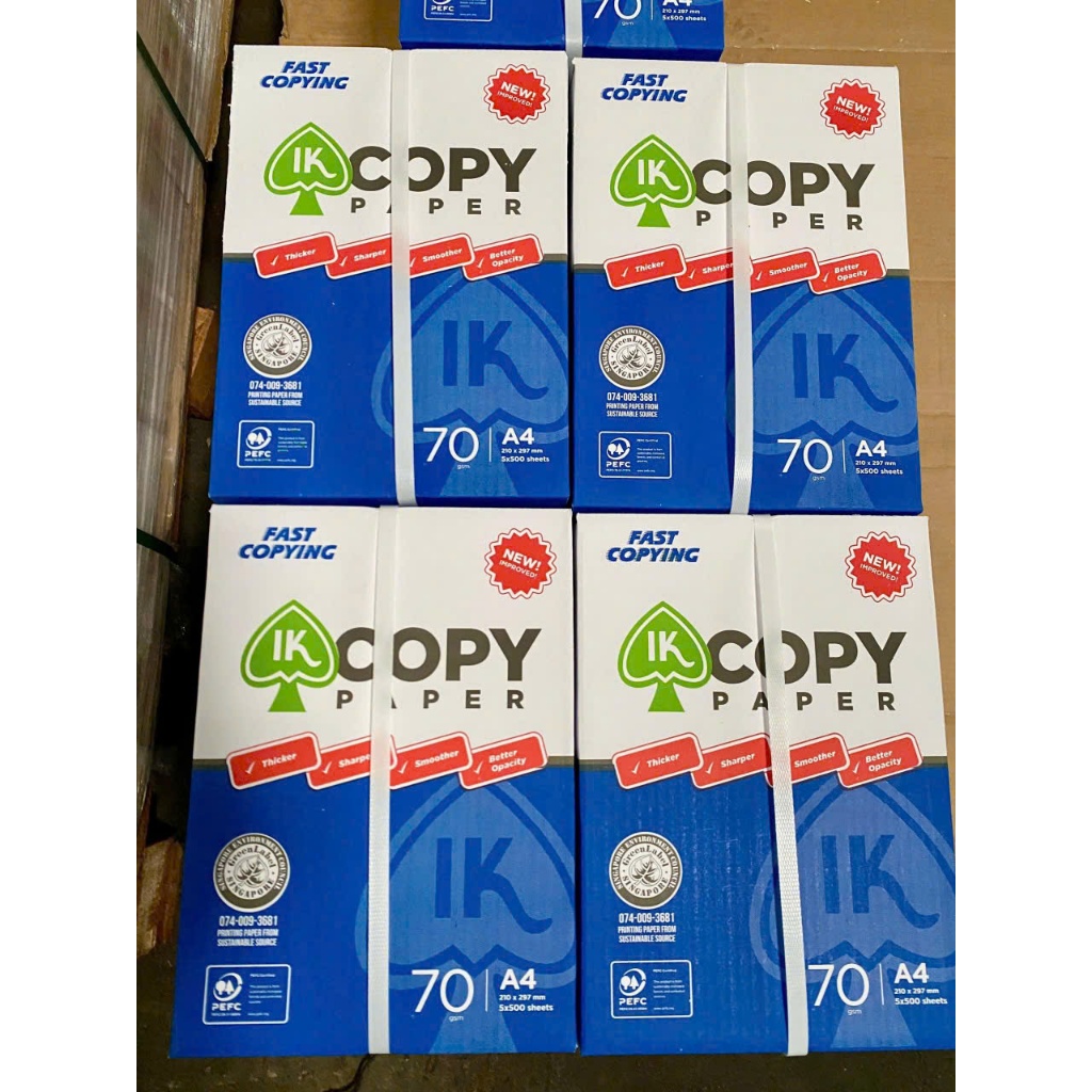 Ream giấy A4 70 gsm IK Copy (500 tờ) | Shopee Việt Nam