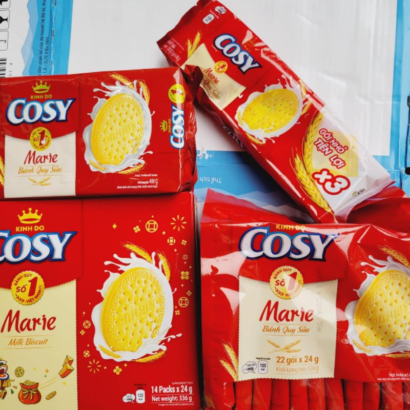 Bánh quy sữa Cosy marie gói 120g, 408g, 480g và hộp 336g | Shopee Việt Nam