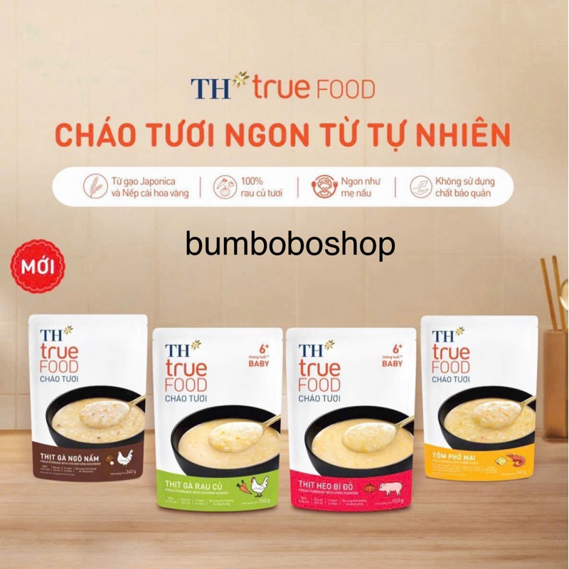 Cháo tươi TH TRUE FOOD các vị (gói) | Shopee Việt Nam