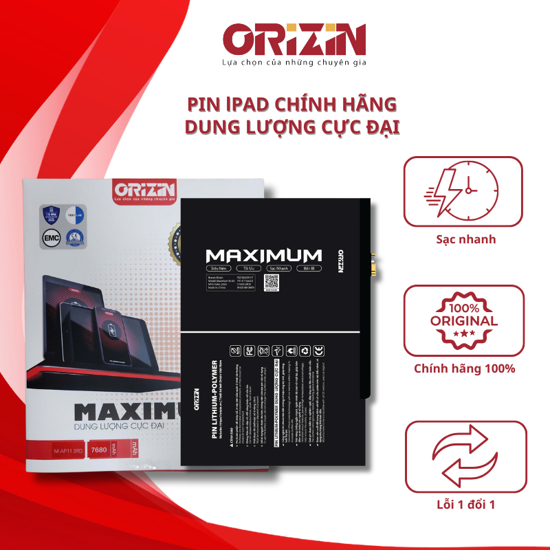 Pin lpad Lithium - Polymer Orizin Maximum, an toàn khi sử dụng, bảo ...