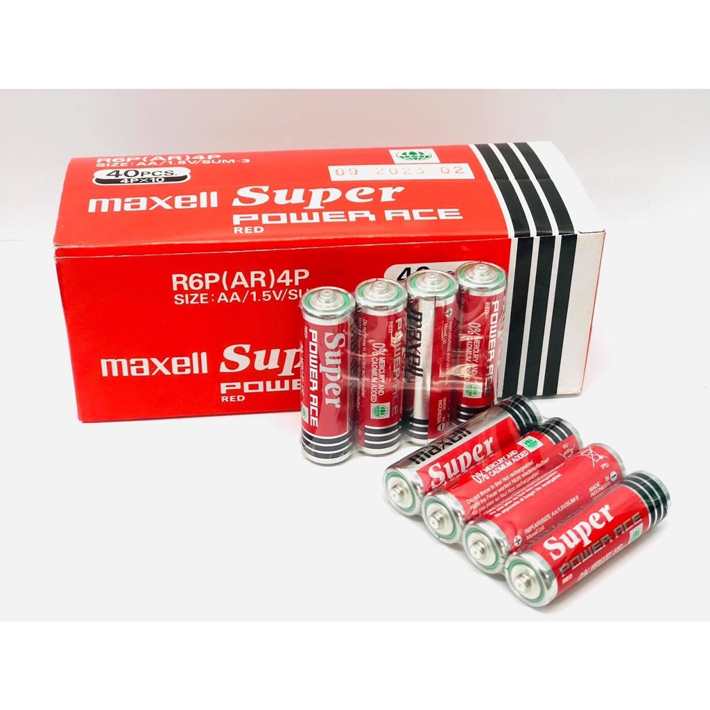 Pin Maxell Super AA (H/40 viên) | Shopee Việt Nam