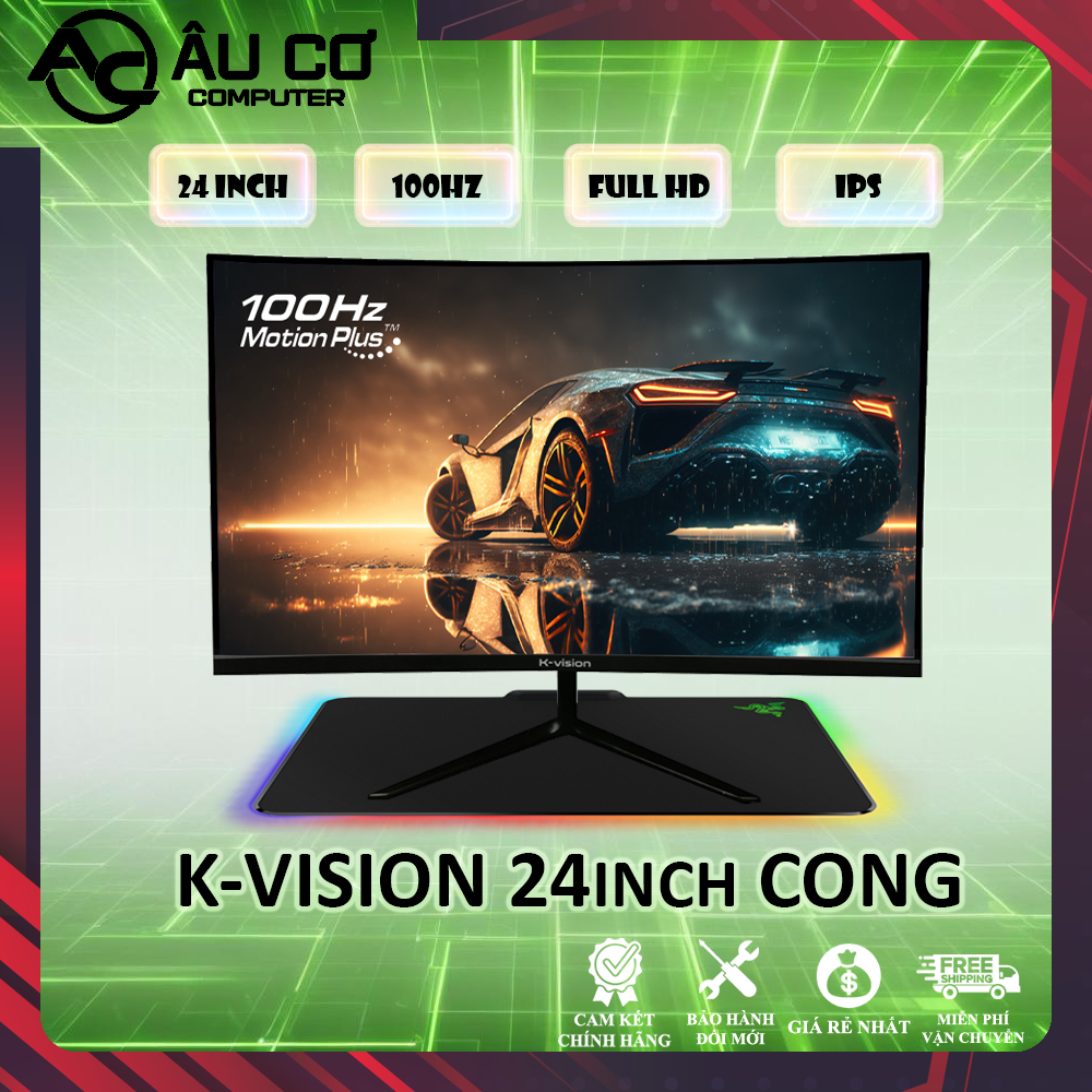 [GIẢM SỐC] Màn hình Full viền 24 inch K-Vision CONG (FHD/100hz/IPS ...