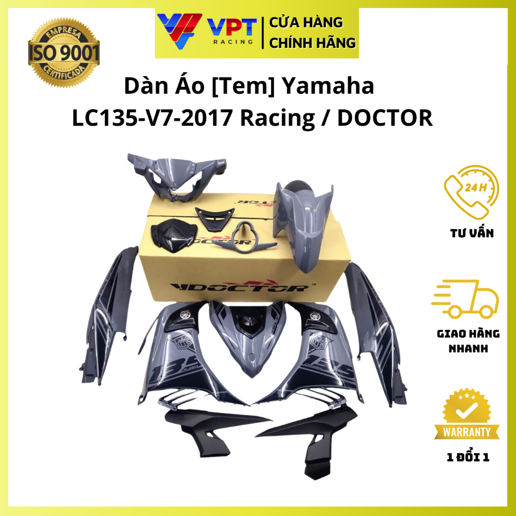 Dàn áo (tem) Ex135-2011-2017, LC135-V7 / xám xi măng / chính hãng ...