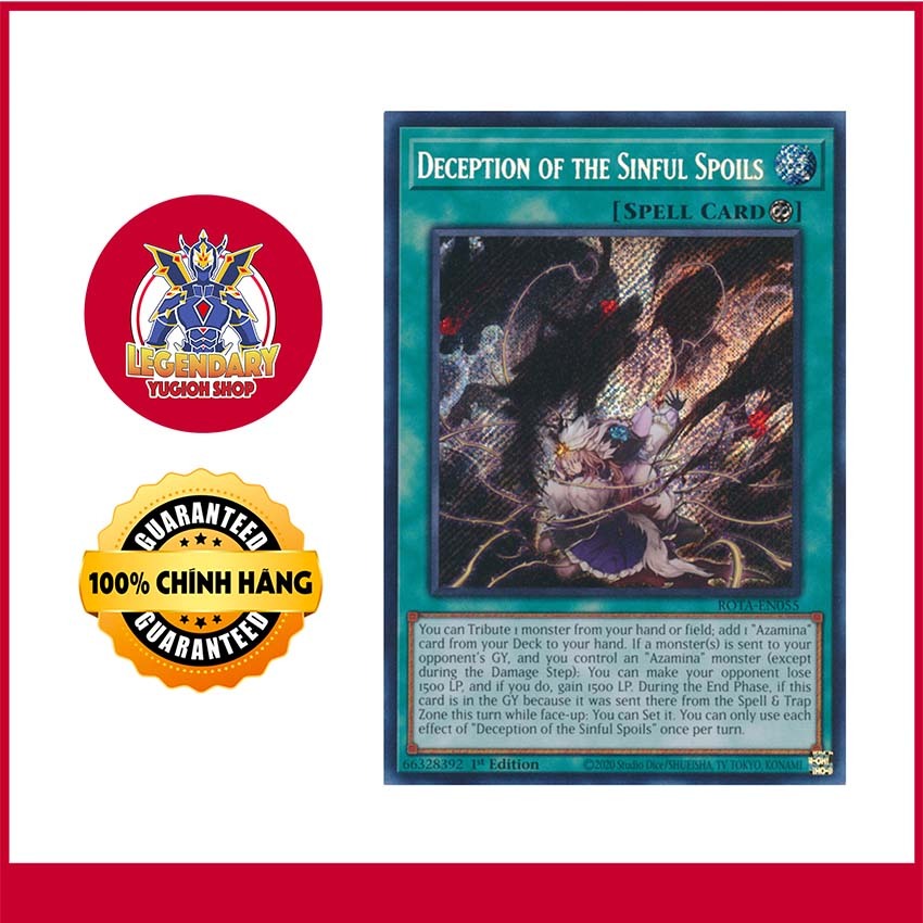 [Thẻ Bài Yugioh Chính Hãng] Deception of the Sinful Spoils | Shopee Việt Nam