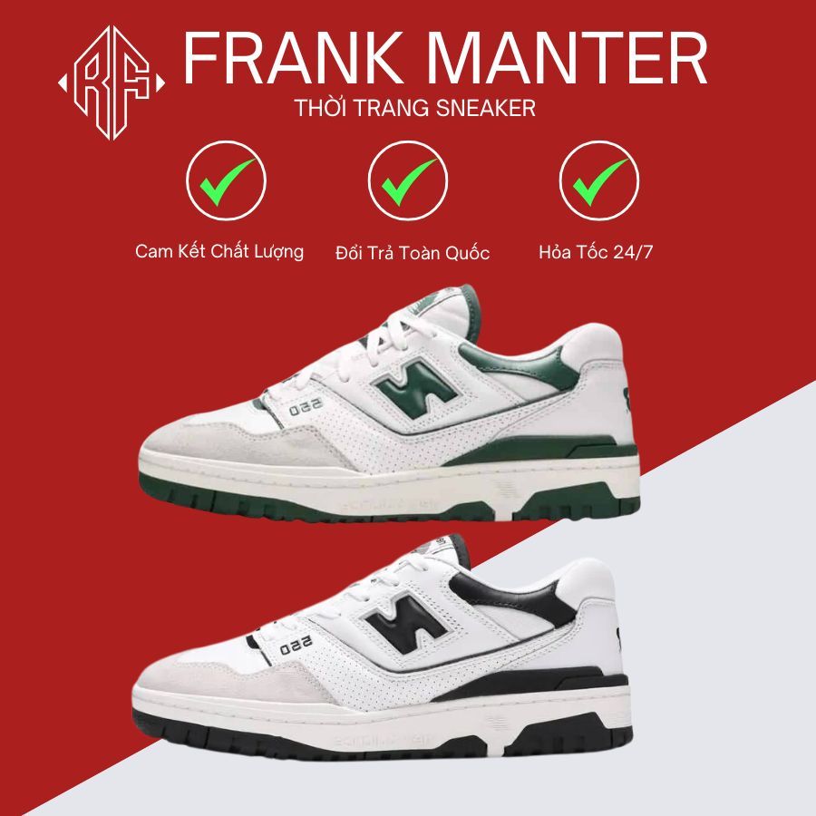 [Hàng chính hãng] Giày NB 550 nam nữ, Giày thể thao NB550 2 màu đen ...
