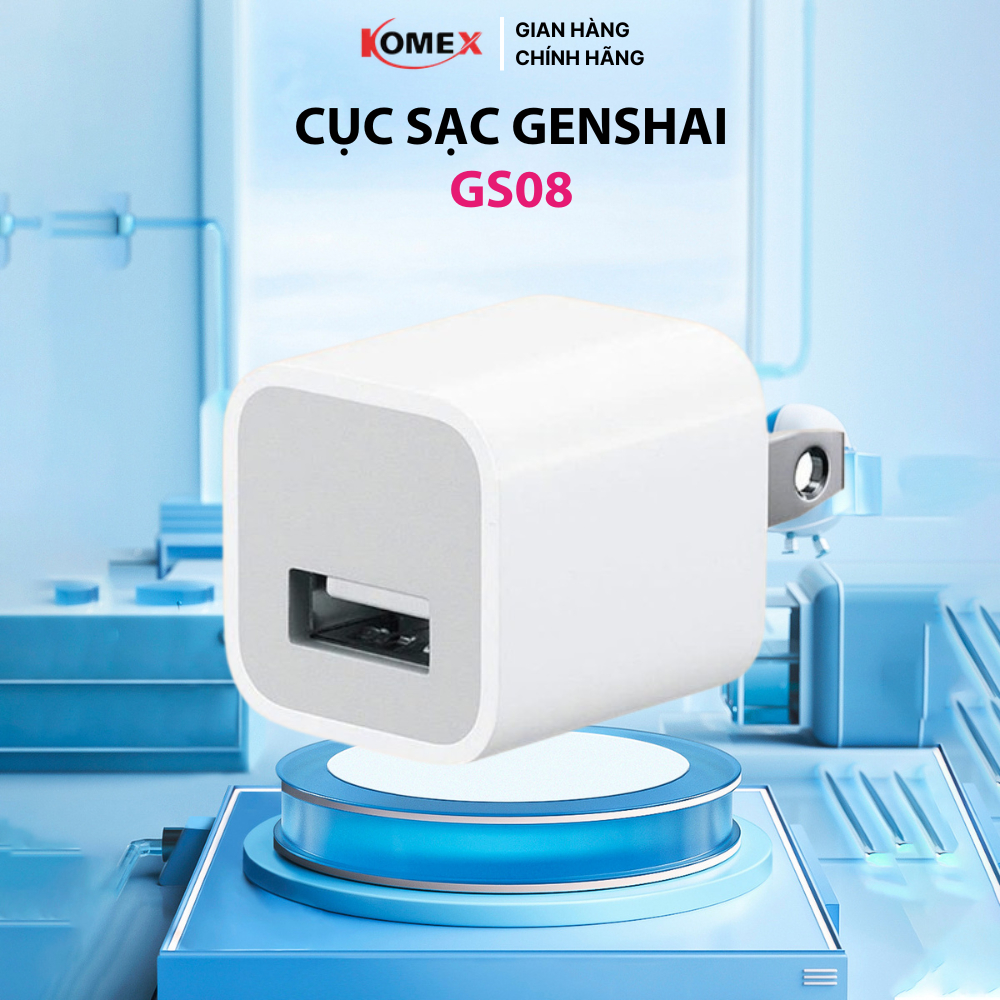 Củ sạc GENSHAI GS08 chính hãng cho điện thoại di động và máy tính bảng ...