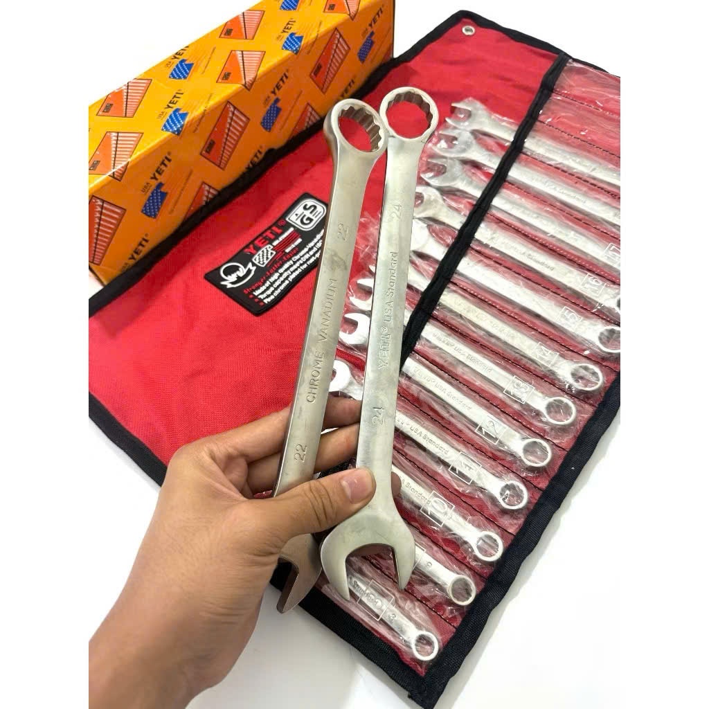 Bộ cờ Lê (cle )8-24 YEII 14 CHI TIẾT ( USA STANDARD ) khóa vòng miệng ...