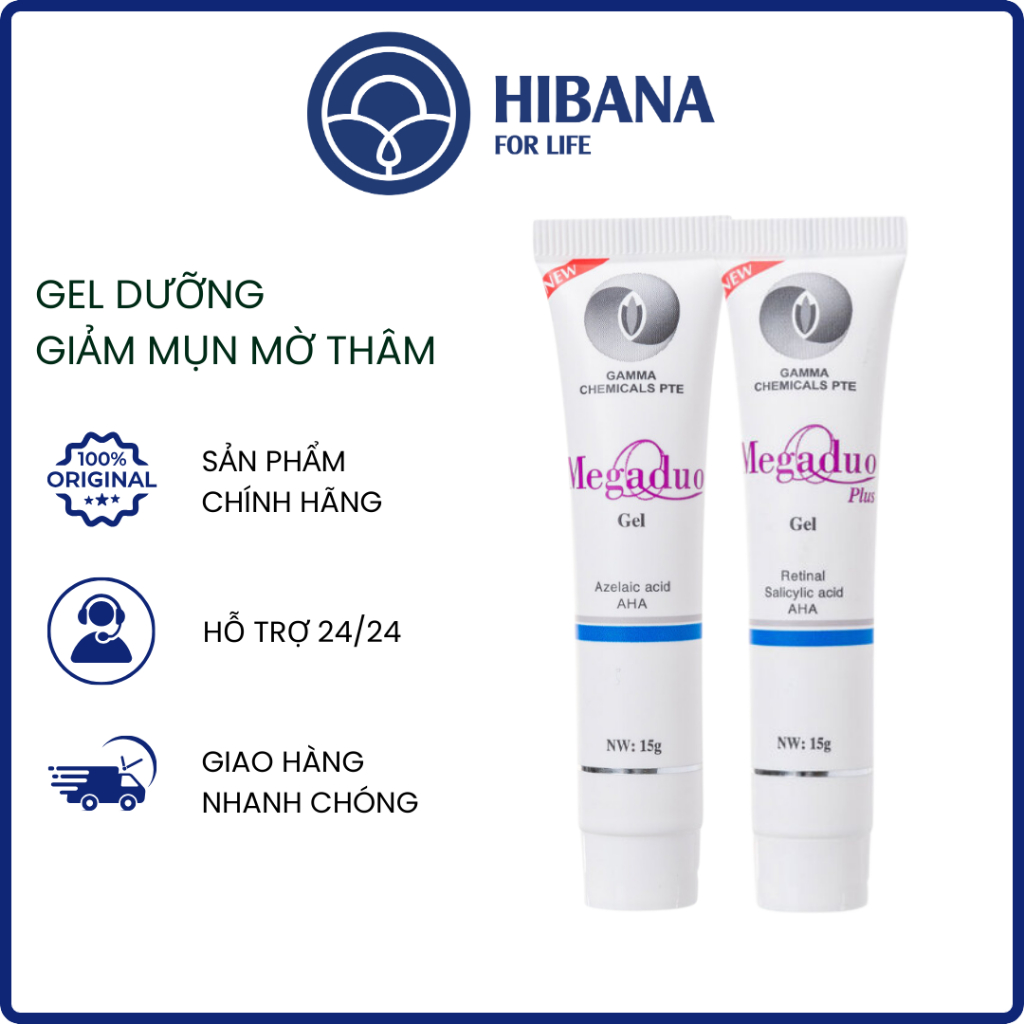 MEGADUO PLUS Retinal - Gel Mega Duo + giảm mụn, giảm thâm, dưỡng da, mờ ...