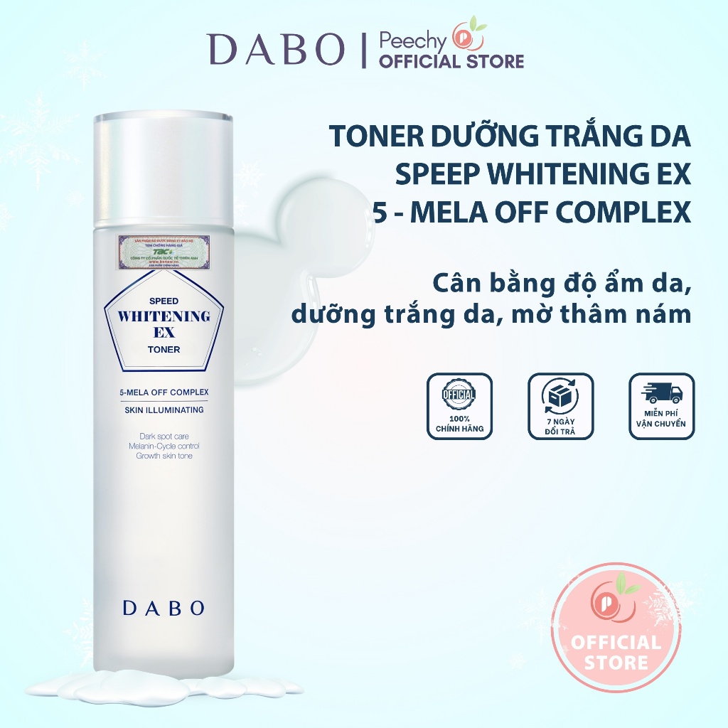 Toner Dưỡng Trắng Da Nhanh, Mờ Nám Cao Cấp / Dabo Speed Whitening Ex ...