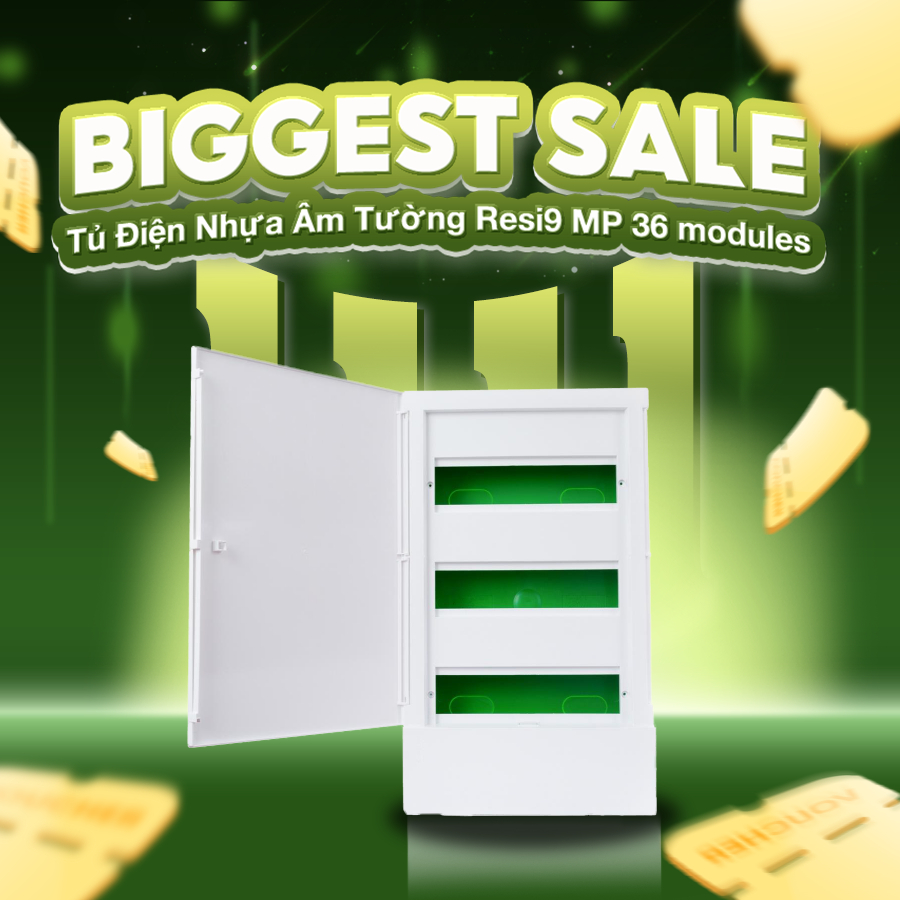 Tủ điện nhựa âm tường MIP22312 Schneider - 63A - 40W - 36 Modul - Cửa ...