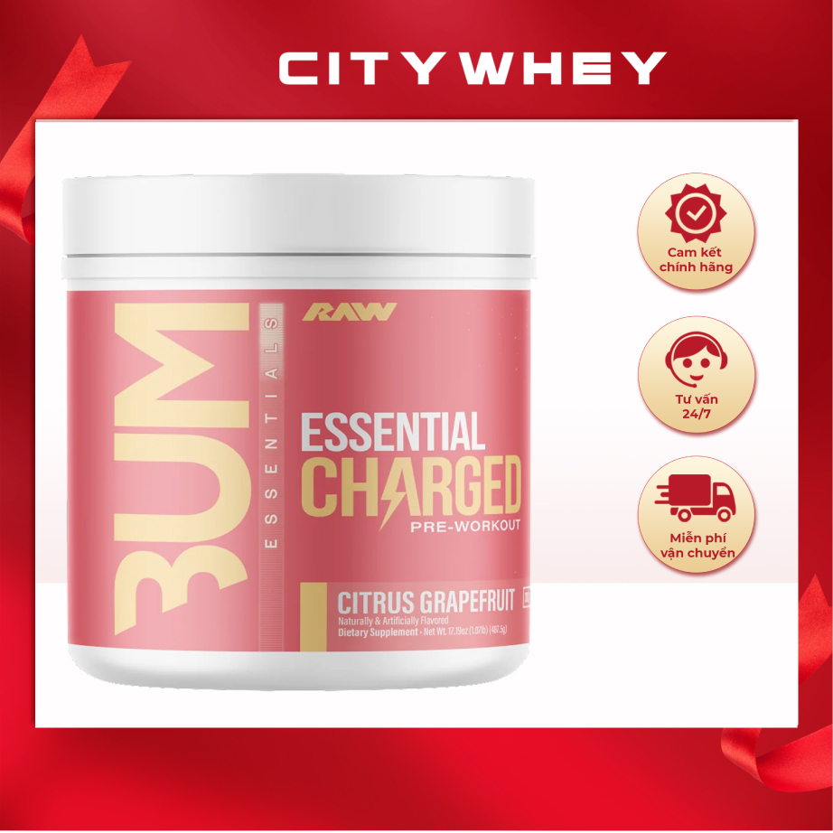 CBUM Essential Charged Chris Bumstead Pre workout (25 lần dùng) Tăng ...