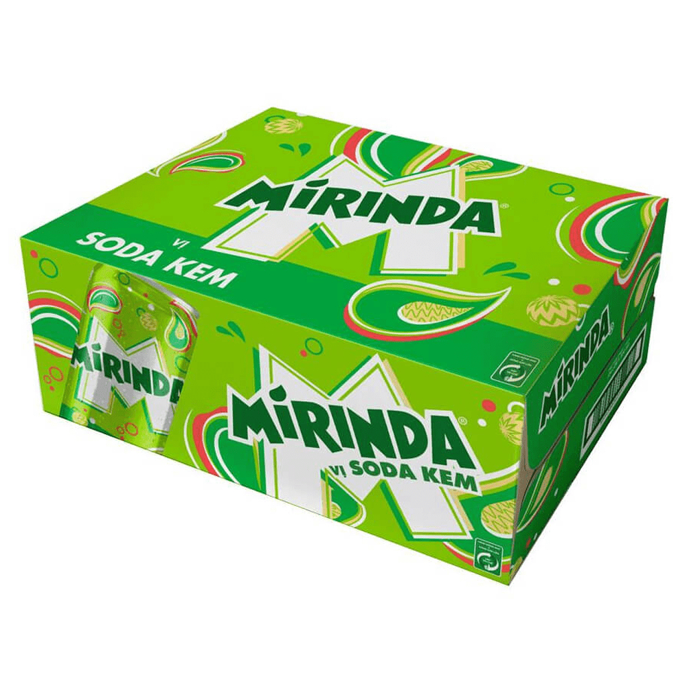 Thùng 24 Lon Nước Ngọt Có Gaz Mirinda Soda Kem (235ml/lon) | Shopee ...