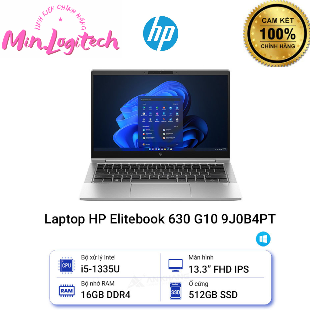 LAPTOP HP ELITEBOOK 630 G10 9J0B4PT (i5 1335U/ 16GB/ 512GB /13.3 inch ...