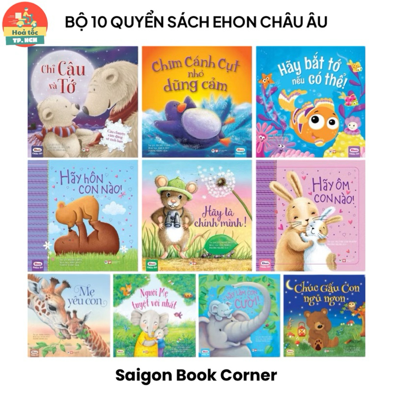 Bộ Sách - Bộ 10 Quyển Sách Ehon Châu Âu - Saigon Book Corner | Shopee ...