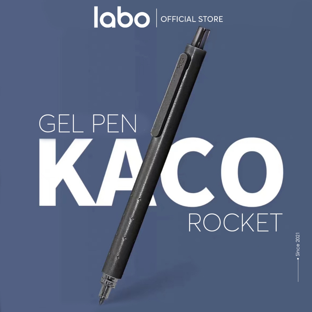 Bút Kaco Rocket Mực Gel Labo 0.5 Có Ngòi Thay Thế Mực Đen, Xanh, Đỏ | Shopee Việt Nam