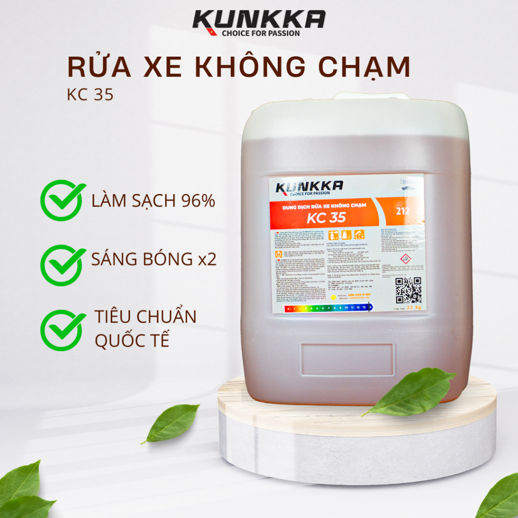 Nước rửa xe không chạm, dung dịch nước rửa xe ô tô xe máy KC35 can 20L Kunkka | Shopee Việt Nam