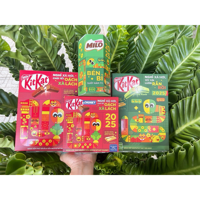 KitKat 12 Thanh, Milo, Chunky Tết 2025 | Shopee Việt Nam