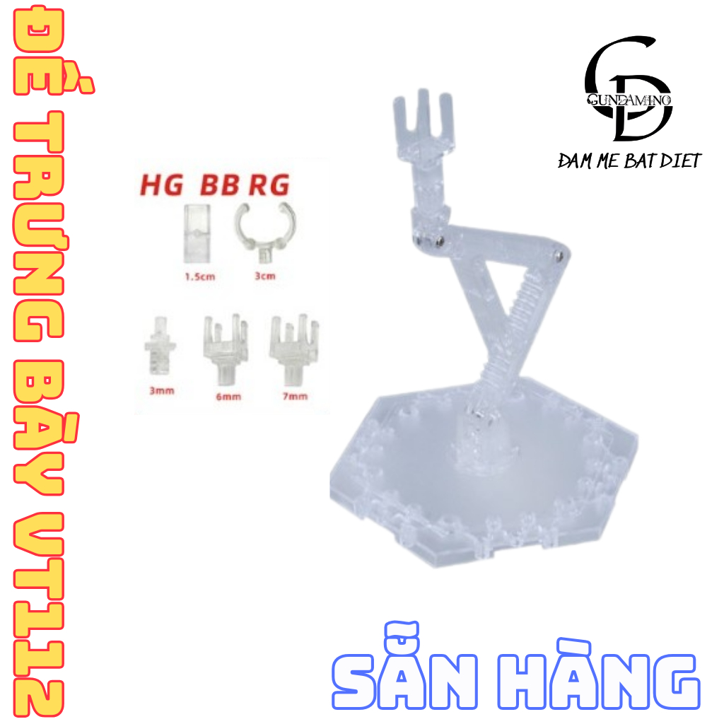 [SẲN HÀNG] Đế Trưng Bày - Bệ Đỡ Action Base VT112 dùng cho Gundam MG RG ...