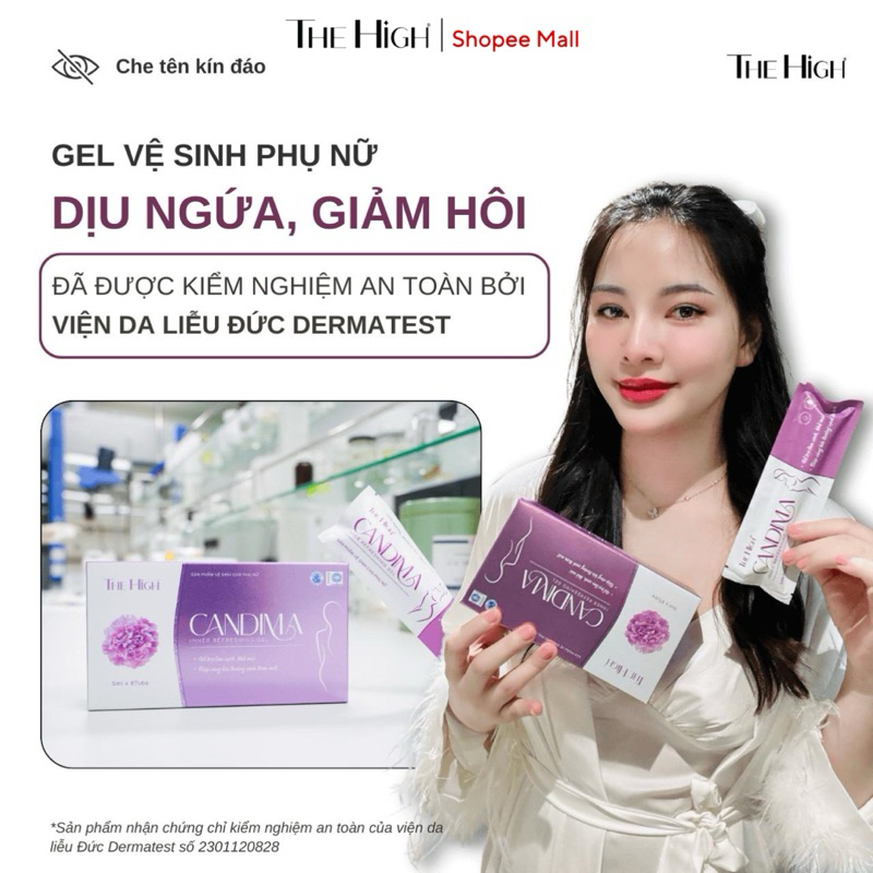 Dung Dịch Vệ Sinh Phụ Nữ CANDIMA THE HIGH Dạng Gel Hỗ Trợ Làm Sạch, Khử ...