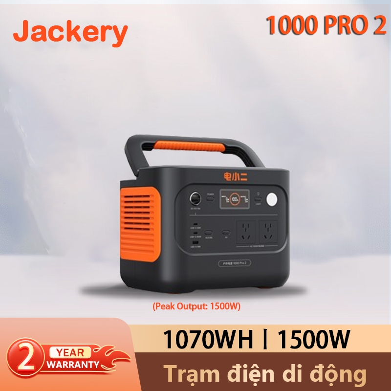 Bộ nguồn di động ngoài trời Jackery 1000pro 2 pin dự phòng mất điện dung lượng lớn | Shopee Việt Nam