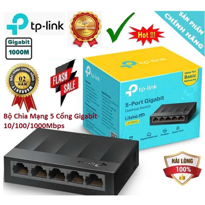 Bộ Chia Mạng Switch TPLink 5 Cổng Gigabit LS1005G | Shopee Việt Nam