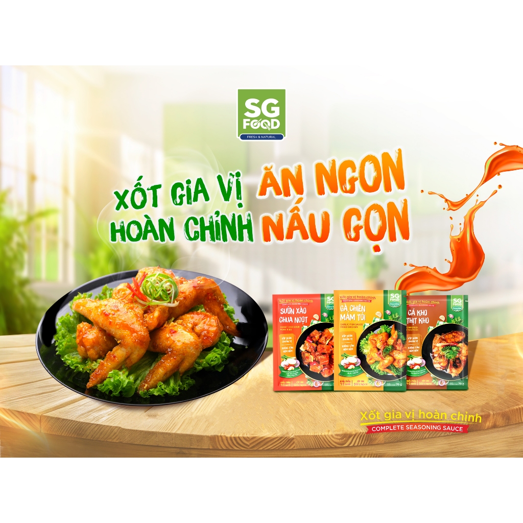 Xốt ướp gia vị thơm ngon tiện lợi SG Food 70g | Shopee Việt Nam