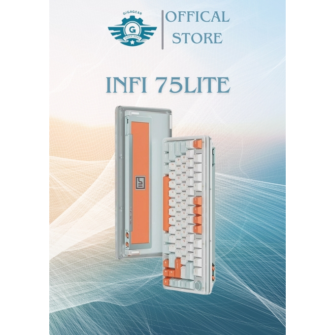 Bàn Phím Cơ Không Dây Infi75 Lite - 75% Kết Nối 3 Chế Độ, Hotswap, Núm ...