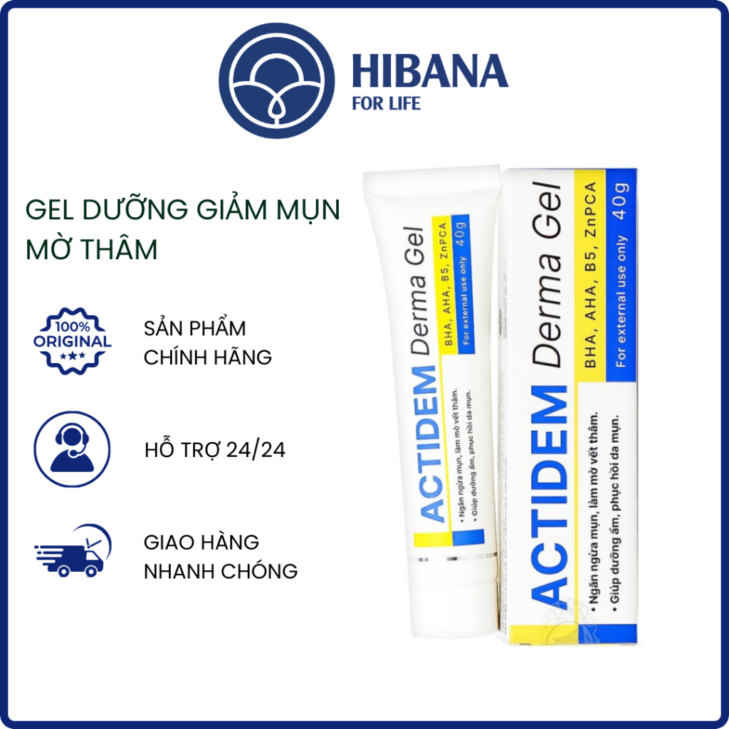 Gel giảm mụn, dưỡng ẩm da ACTIDEM Derma Gel 18gr / 40gr | Shopee Việt Nam