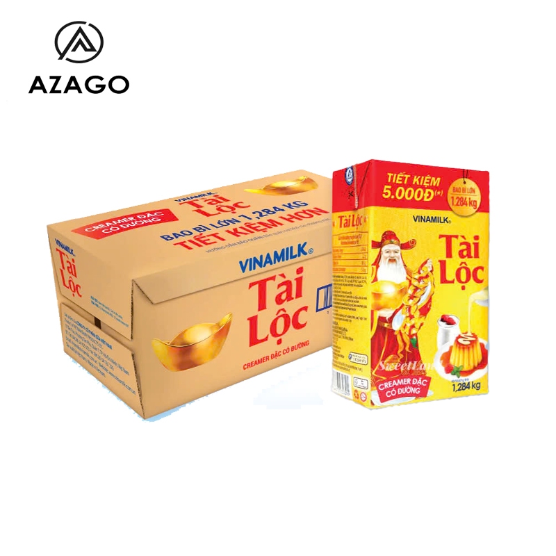 Thùng 12 hộp Sữa đặc Vinamilk Tài Lộc 1284g - AZAGO | Shopee Việt Nam