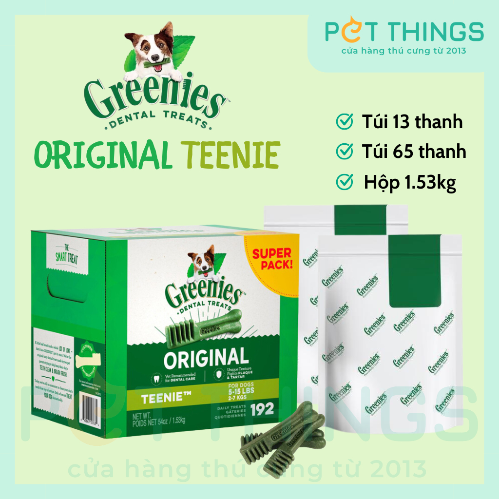 Cây Gặm Sạch Răng Cho Chó GREENIES Original Teenie / Petite nhập Mỹ ...