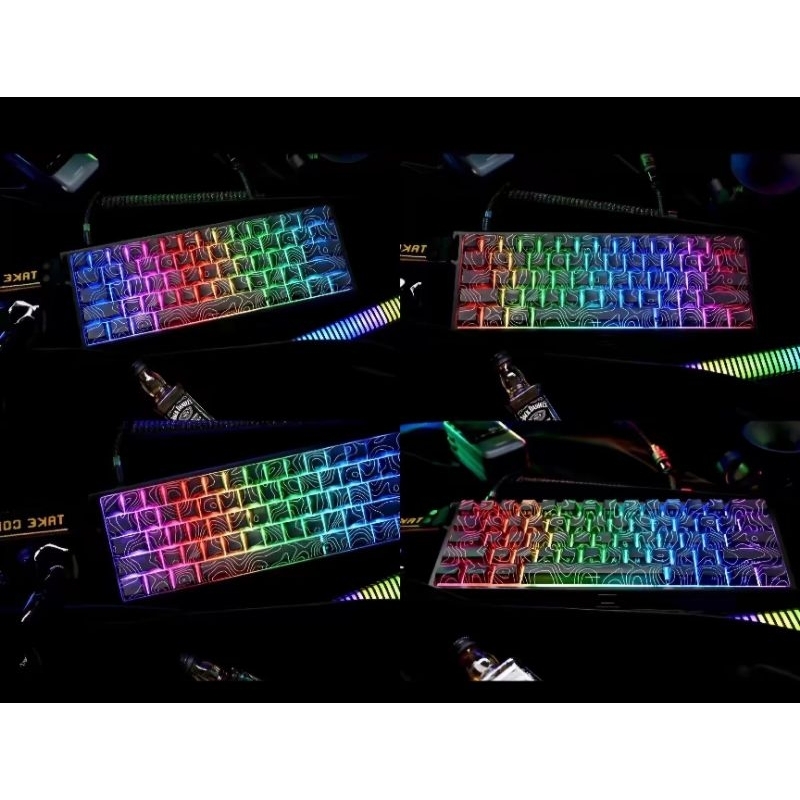 Keycap xuyên led POLARIS, NINJA, GRADIENT mặt trên, side print profile ...