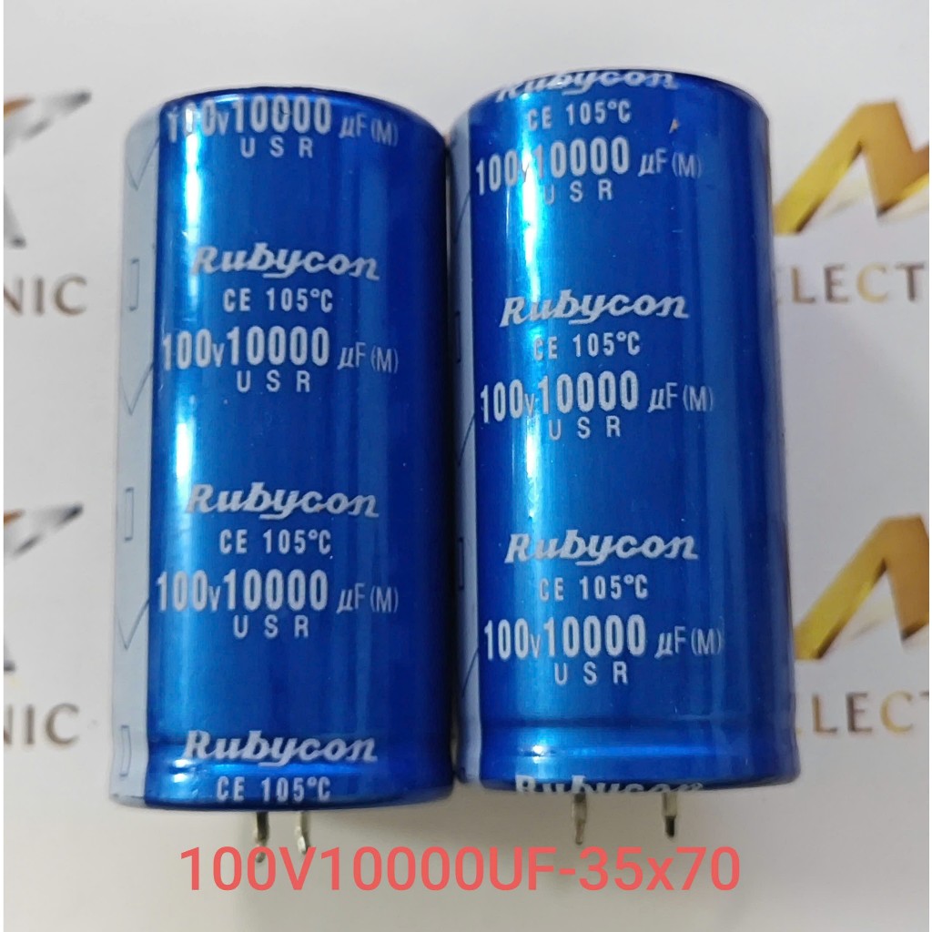Tụ điện Rubycon 100V10000UF 100V 10000UF 35 x 70mm 105ºC Chính hãng mới ...