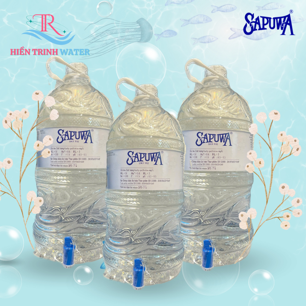 Nước Uống Tinh Khiết Sapuwa Bình 7L Có Vòi (1 Bình) | Shopee Việt Nam