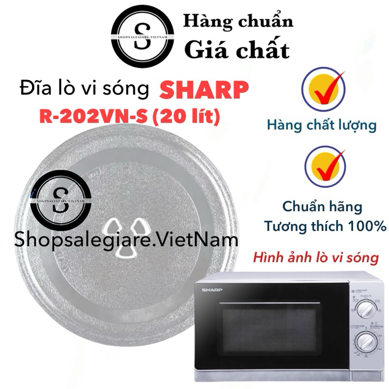 Đĩa lò vi sóng SHARP R-202VN-S 20 lít hàng chính hãng ( R202vns ) | Shopee Việt Nam
