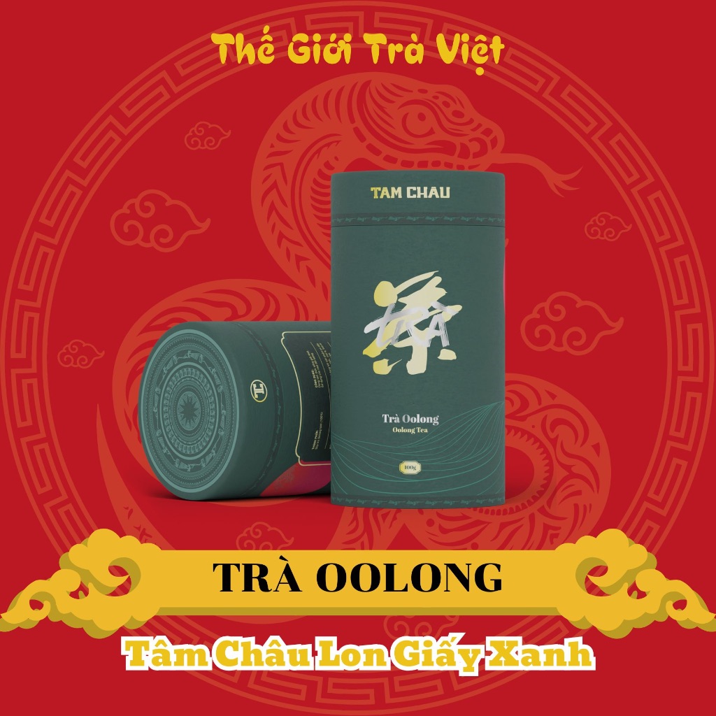 Trà Oolong Tâm Châu Lon Giấy Xanh 100g [CAM KẾT CHÍNH HÃNG] | Shopee ...