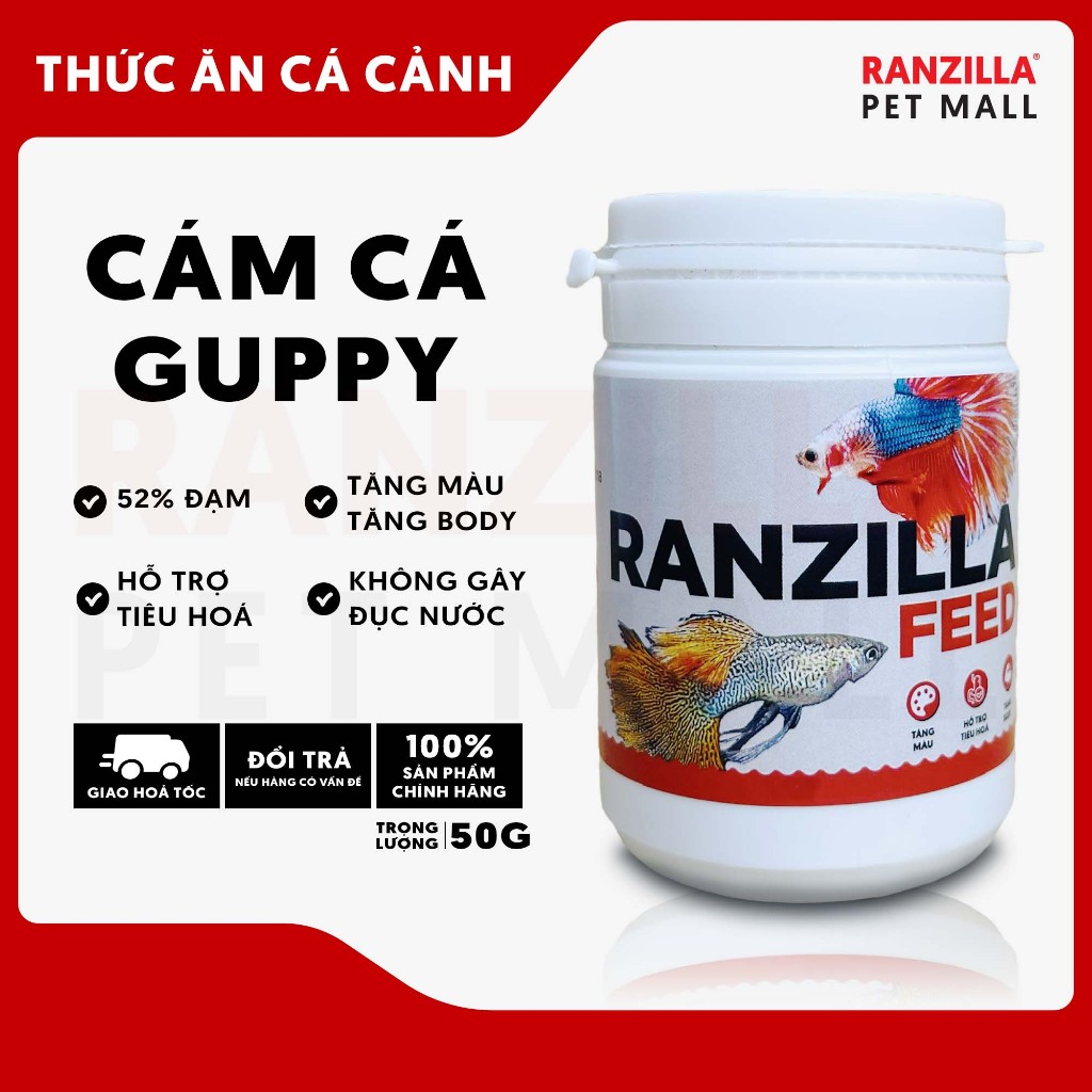 Cám Guppy Ranzilla Feed - Tăng Size Mạnh, Tăng Màu Tự Nhiên - Chuyên ...
