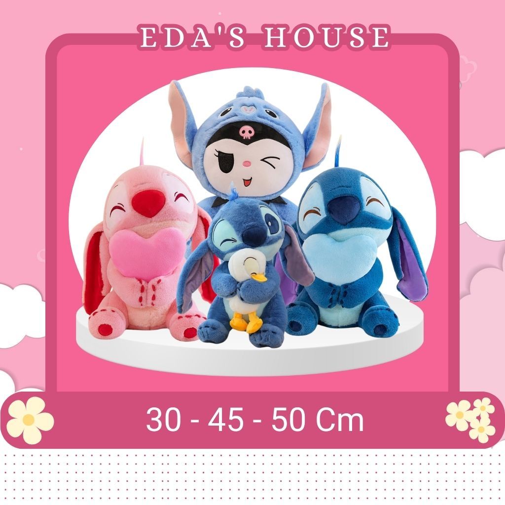 (HCM-Hỏa tốc 2h) Gấu bông Stitch ôm vịt, Gấu bông koromi mắt xéo mini Eda's House | Shopee Việt Nam