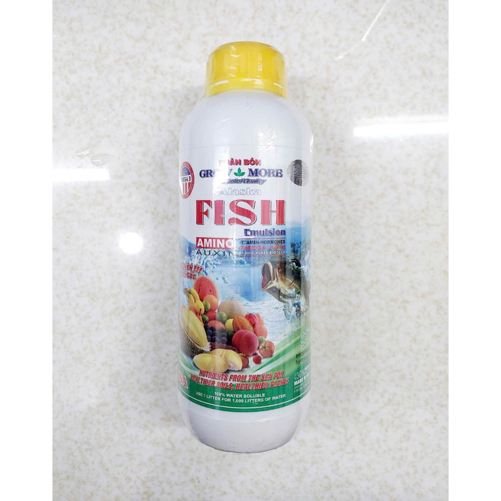 Phân bón lá Growmore Fish Alaska Emulsion 1 lít Cá và Tảo biển | Shopee ...