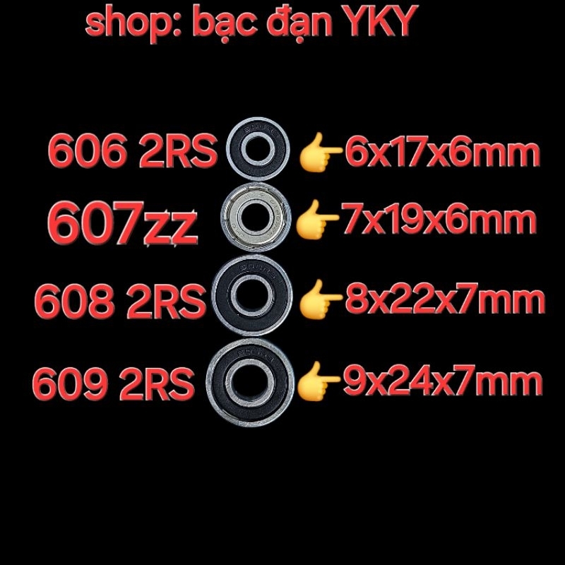 bạc đạn 606 607 608 609 OKO. | Shopee Việt Nam