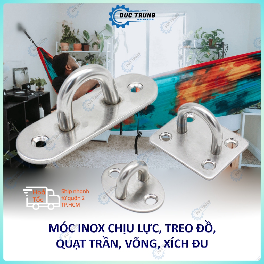 Móc Treo Xích Đu, Treo Ghế Đu, Treo Võng, Treo Nội Thất Lên Trần Nhà, Móc Inox Chịu Lực Hình Chữ ...